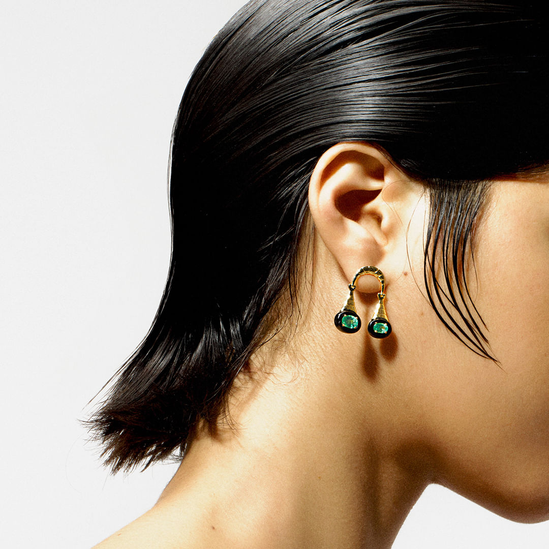 Emerald Wright Earrings - Sauer